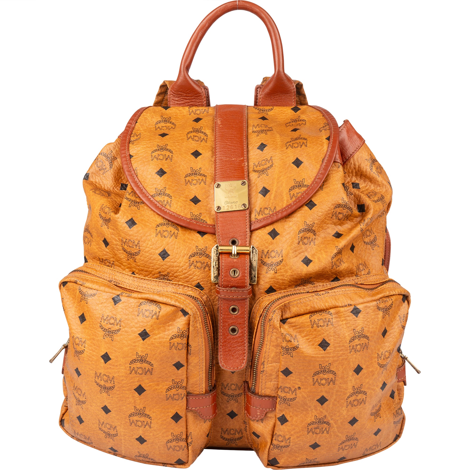 MCM Visetos Monogram Backpack – vintageandkickz